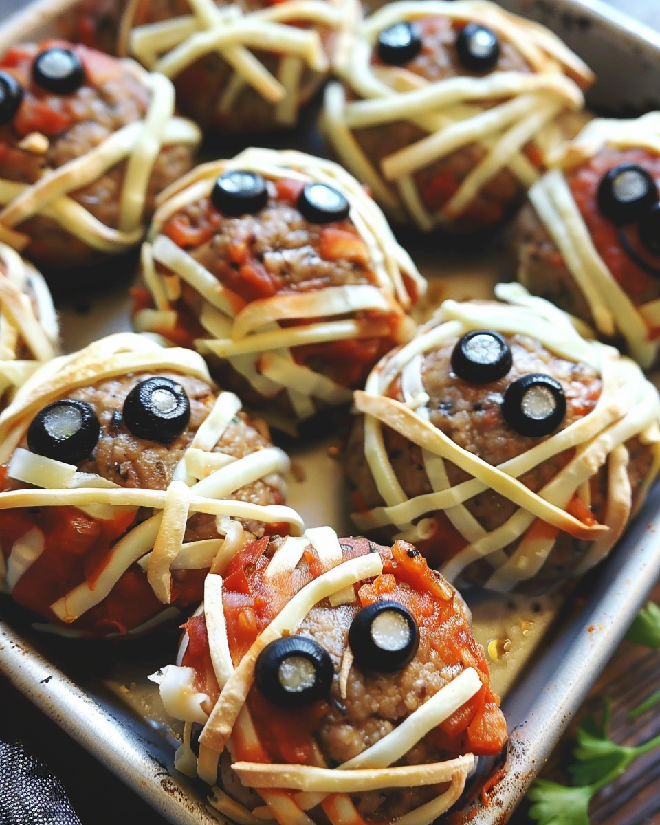 Meatball Mummies Recipe | Fun Halloween Appetizer