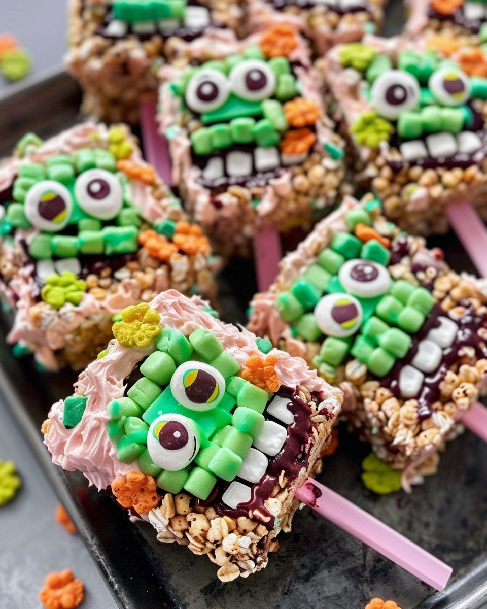 Easy and Fun Frankenstein Cereal Treats Recipe for Halloween