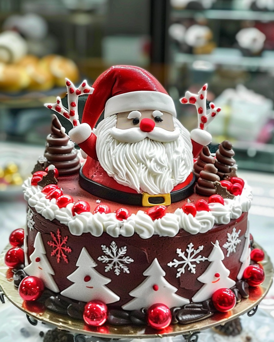 Delicious Santa Claus Christmas Cake Recipe for the Holidays
