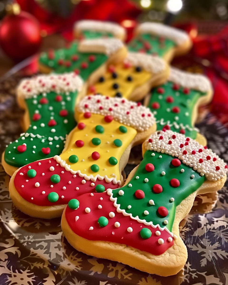 Christmas Stocking Sugar Cookies | Festive & Easy Holiday Baking Recipe