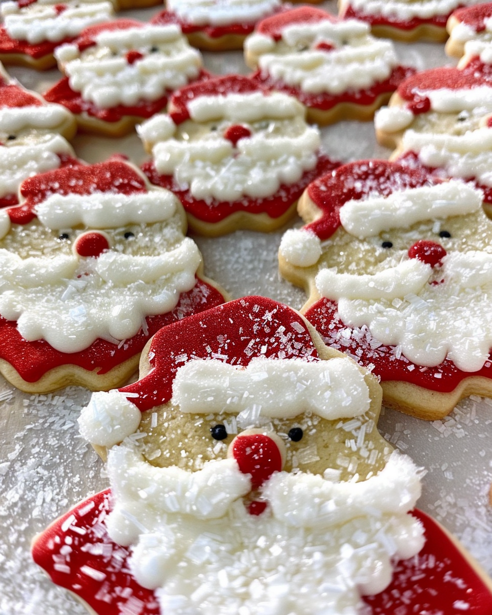 Santa Suit Sugar Cookies - Festive Holiday Recipe