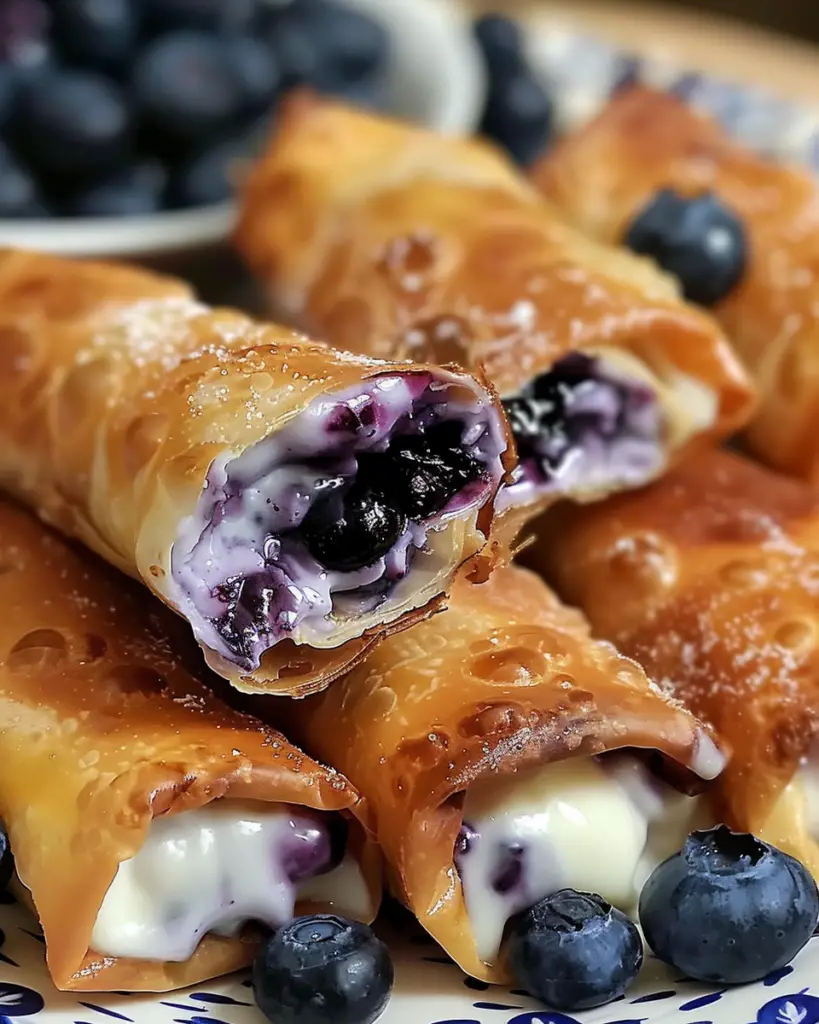 "Irresistible Blueberry Cream Cheese Egg Rolls – Easy Recipe Guide"