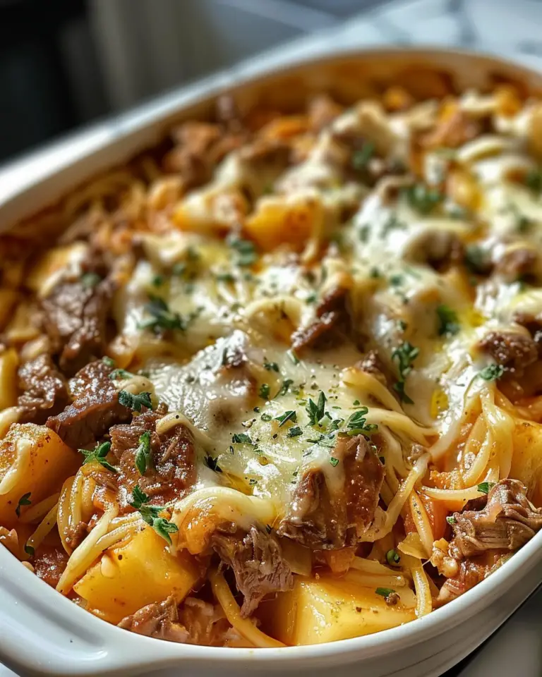 "Angel Beef Casserole Recipe – Comforting & Easy to Make"