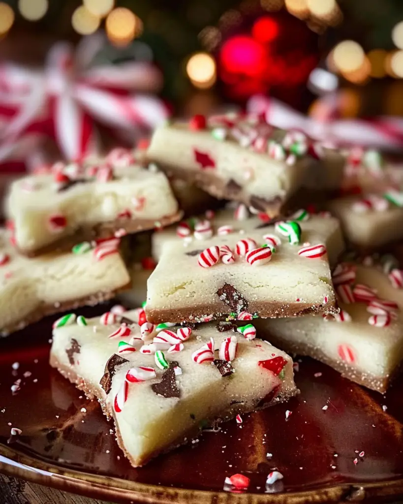 Peppermint Bark Shortbread Cookies | Easy Holiday Cookie Recipe
