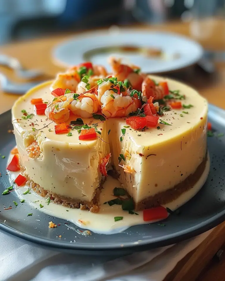 Crawfish Cheesecake with Beurre Blanc: Savory Cajun Delight