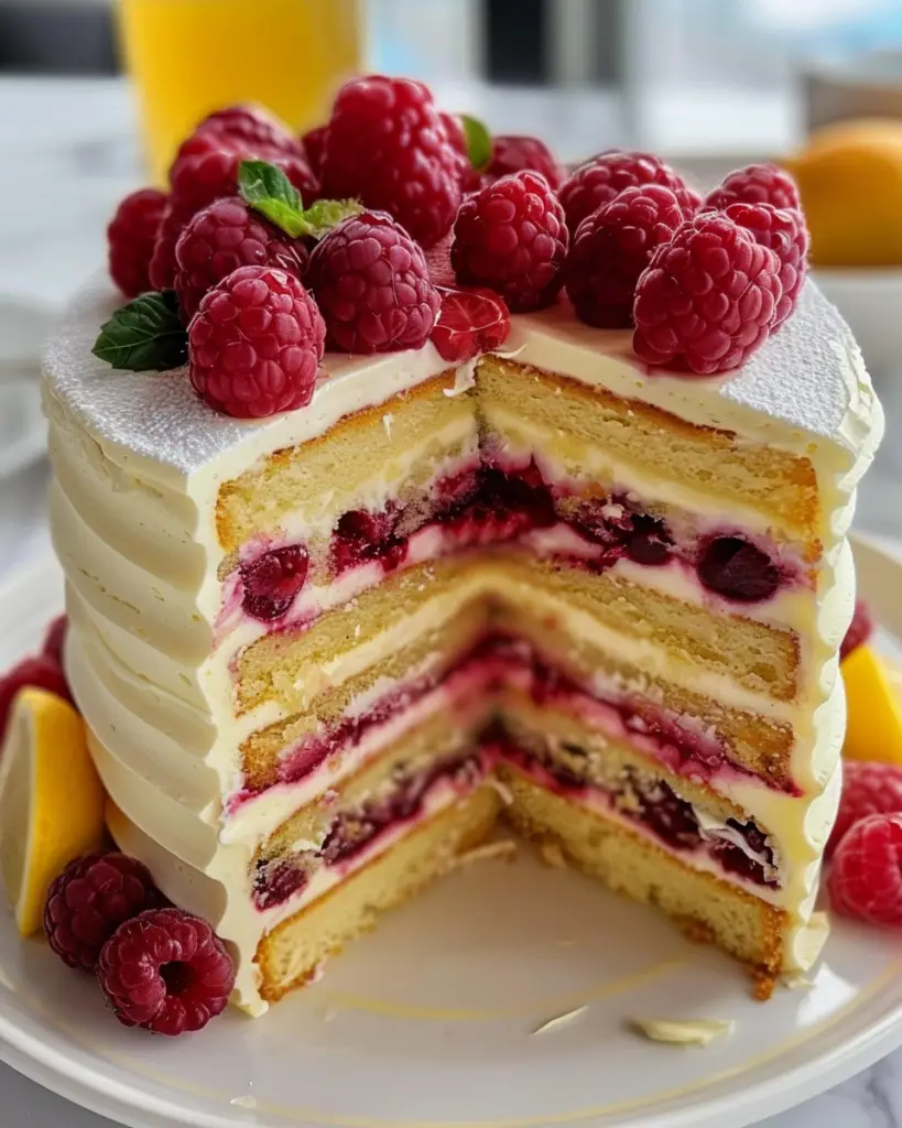 Lemon Raspberry Layer Cake – A Perfect Dessert for Any Occasion