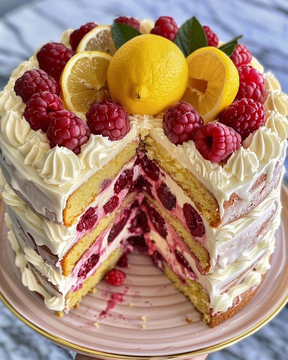 Lemon Raspberry Layer Cake – A Perfect Dessert for Any Occasion