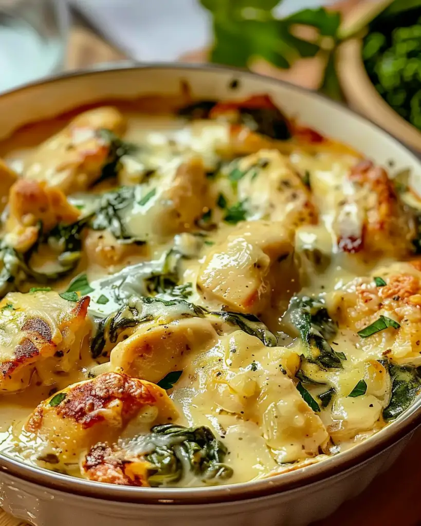 Creamy Chicken and Spinach Casserole Recipe – Comfort Food