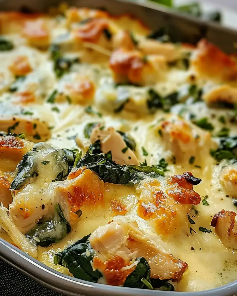 Creamy Chicken and Spinach Casserole Recipe – Comfort Food