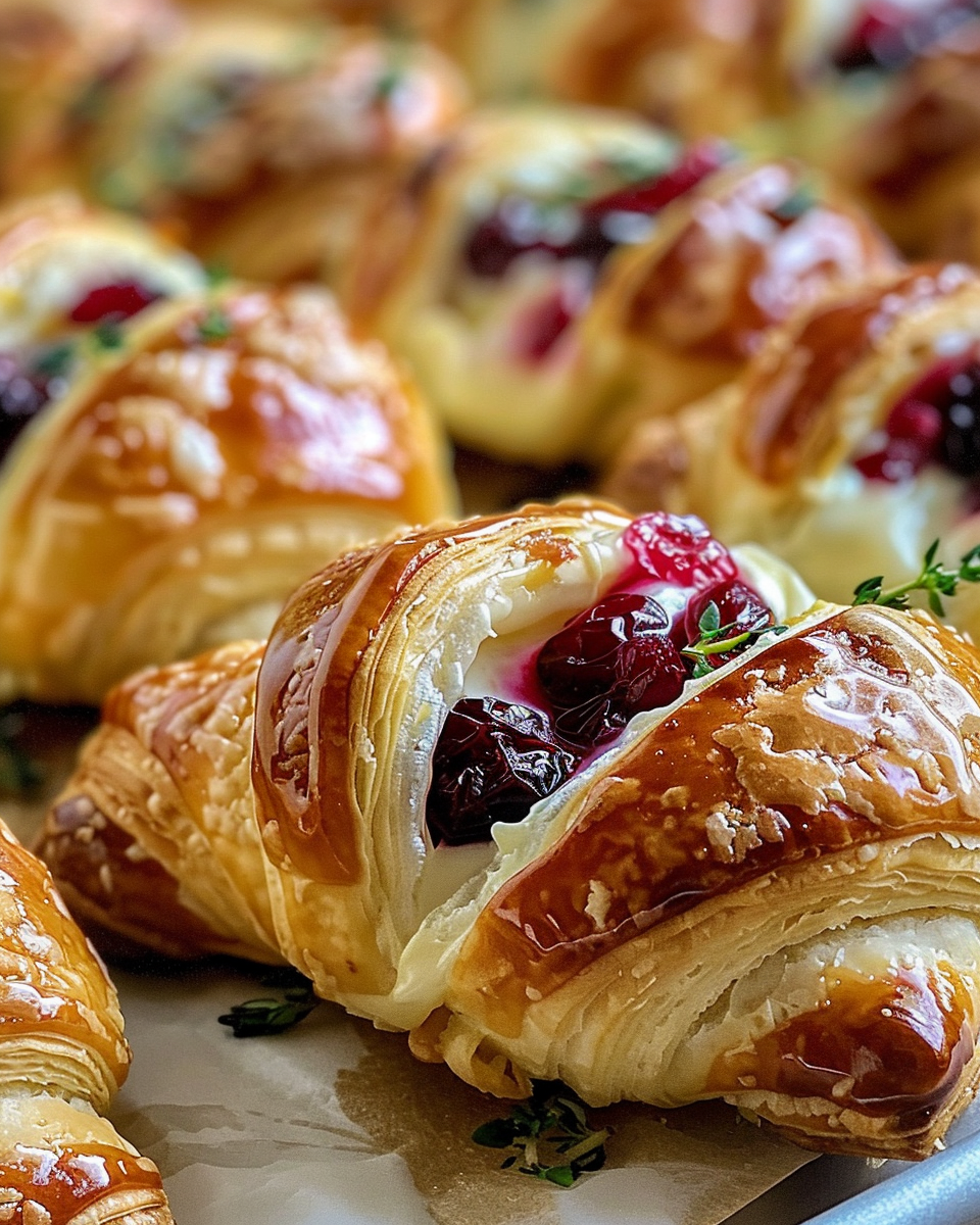 Cranberry Brie Crescent Rolls Recipe | Delicious & Easy Appetizer