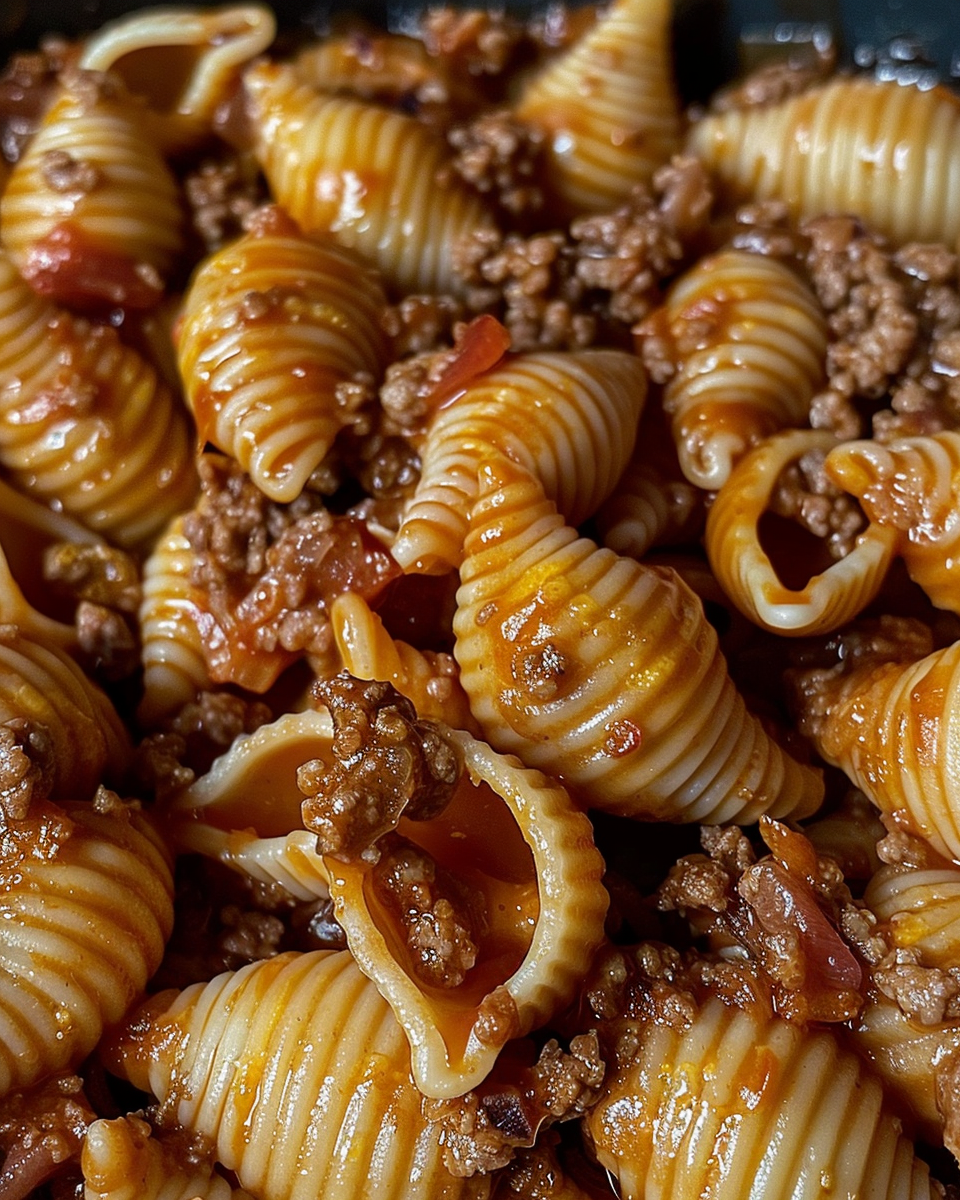 Pasta Shells with Ground Beef Recipe | Hearty and Delicious