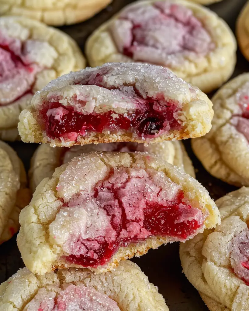 Soft and Chewy Raspberry Sugar Cookies Recipe | Easy