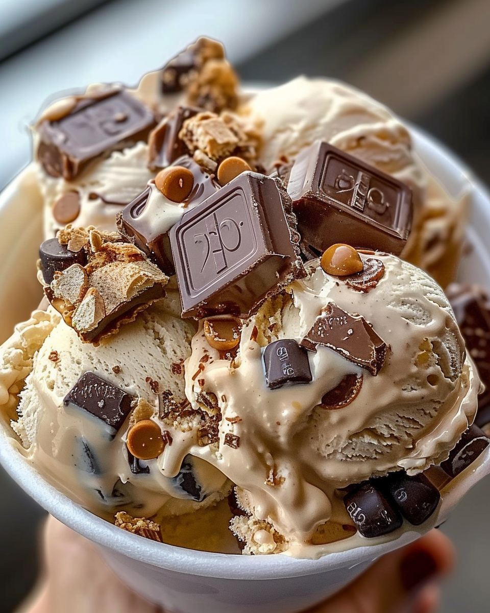 Cookie Dough Snickers & Reese’s Ice Cream Dream: A Sweet