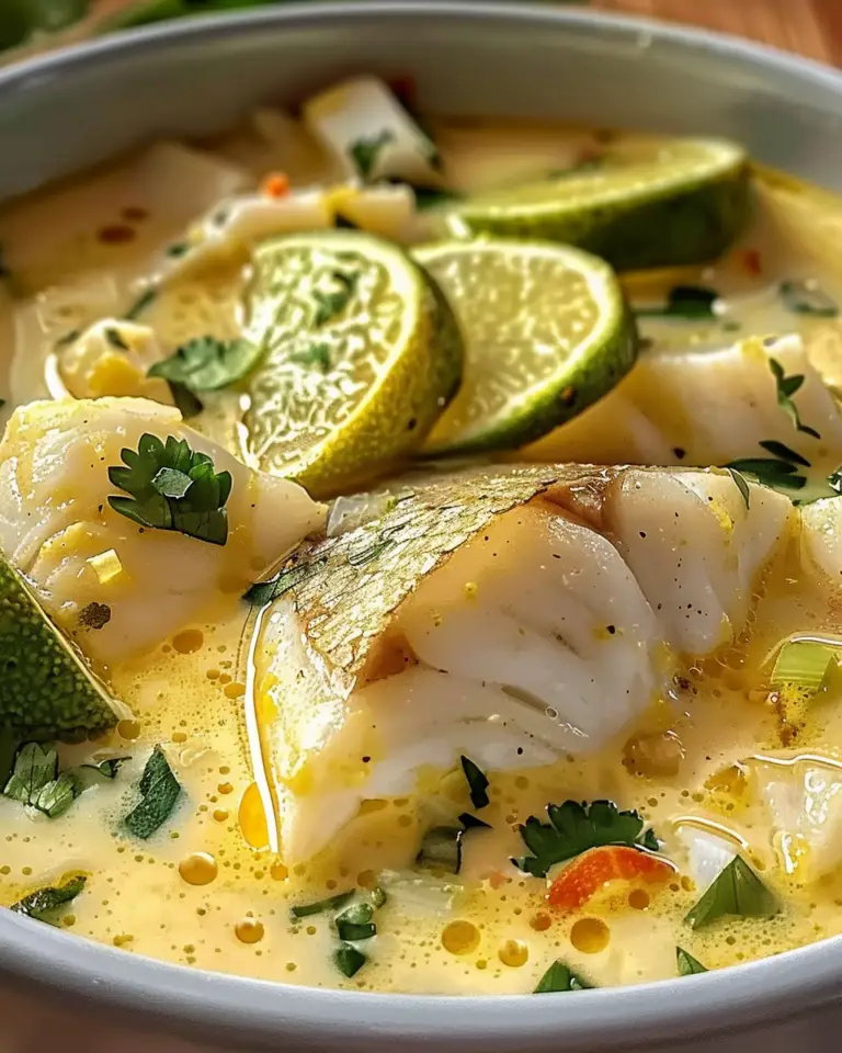 Zesty Coconut Lime Fish Soup | Easy & Flavorful Recipe