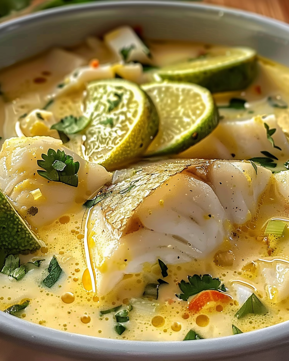 Zesty Coconut Lime Fish Soup | Easy & Flavorful Recipe