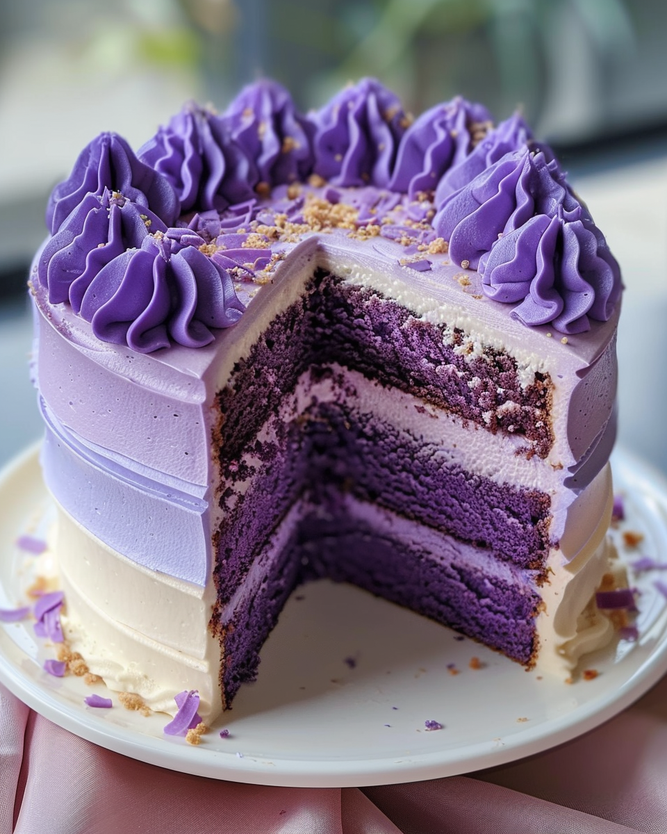 Purple Ombre Layer Cake Recipe – Stunning & Delicious Dessert