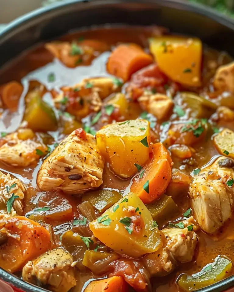 Easy & Hearty Chicken and Vegetable Stew Recipe for Comforting