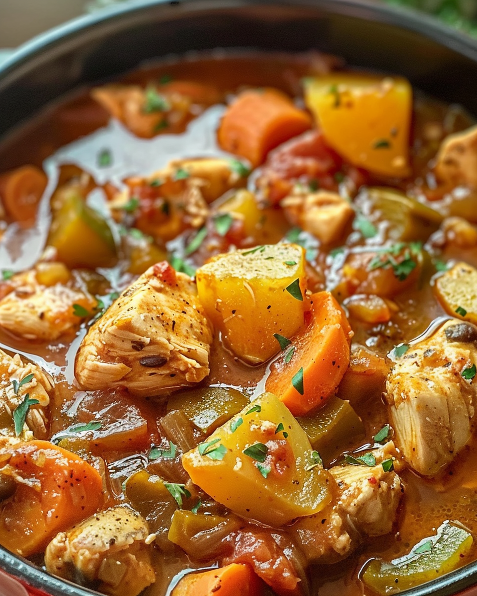 Easy & Hearty Chicken and Vegetable Stew Recipe for Comforting