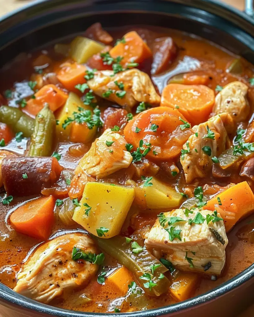 Easy & Hearty Chicken and Vegetable Stew Recipe for Comforting