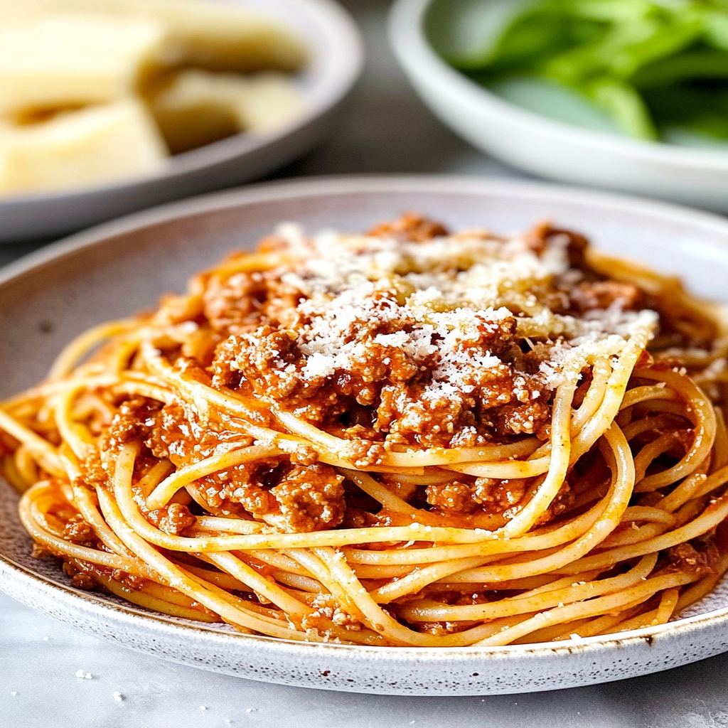 Spaghetti with Beef Bolognese Sauce