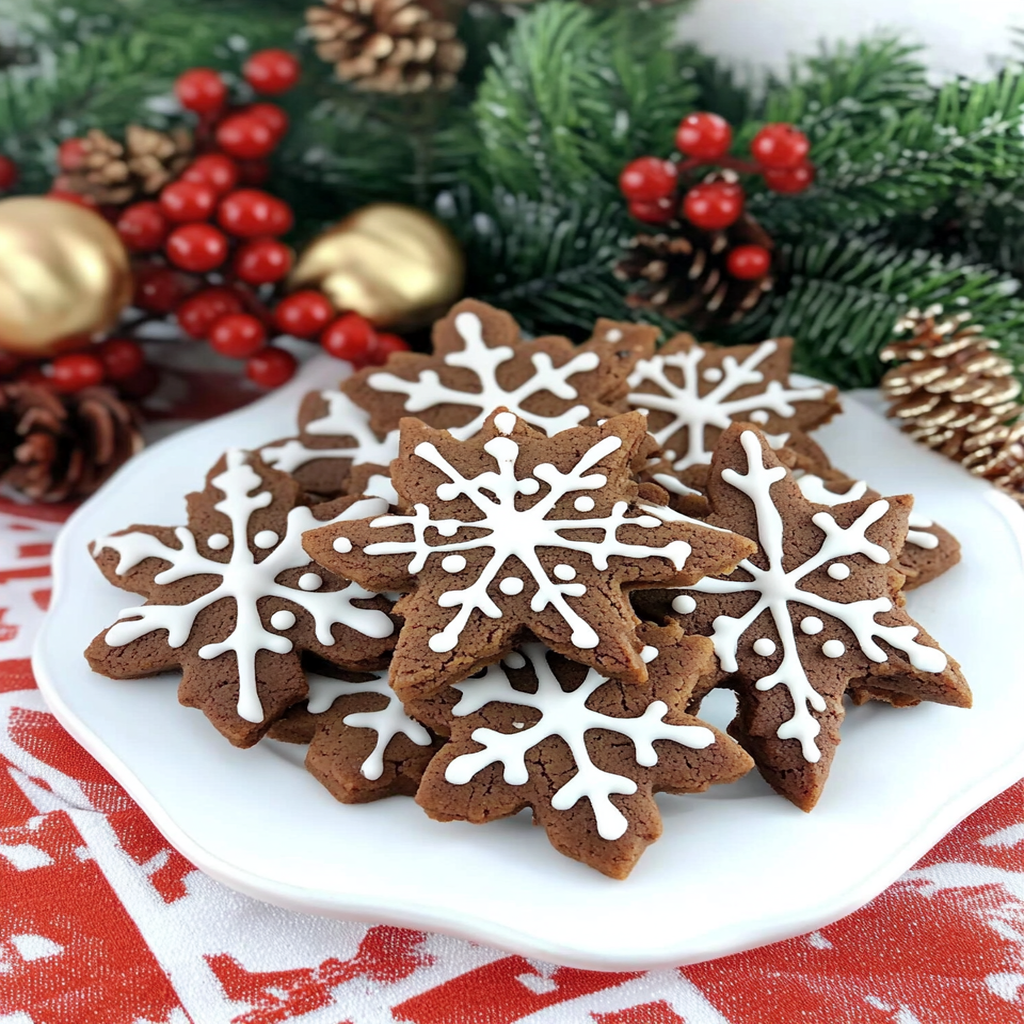 Brownie Snowflake Sugar Cookies
