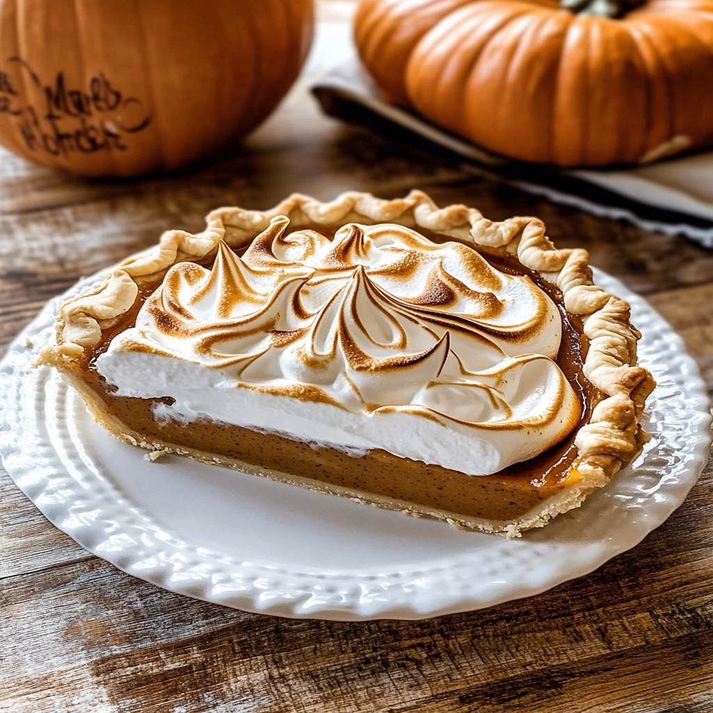 Pumpkin Spice Meringue Pie