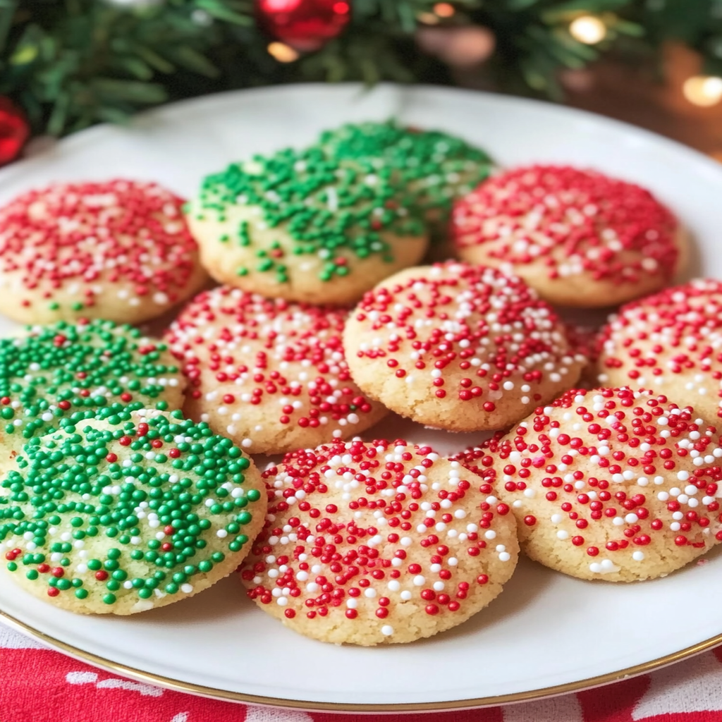 Christmas Sprinkle Cookies