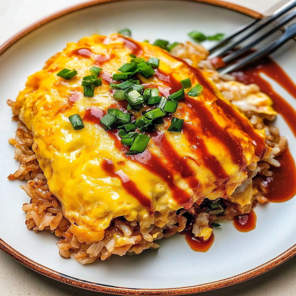 Omurice (Japanese Omelet Rice)