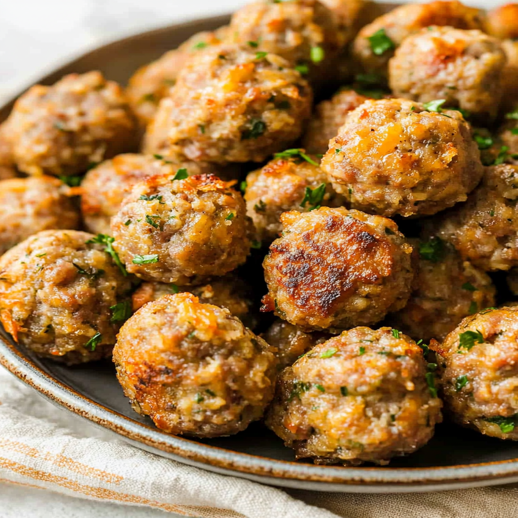 Mini Sausage Stuffing Balls