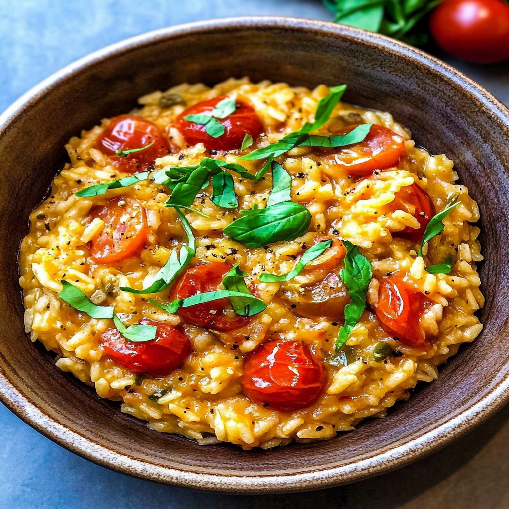 Tomato Risotto with Saffron