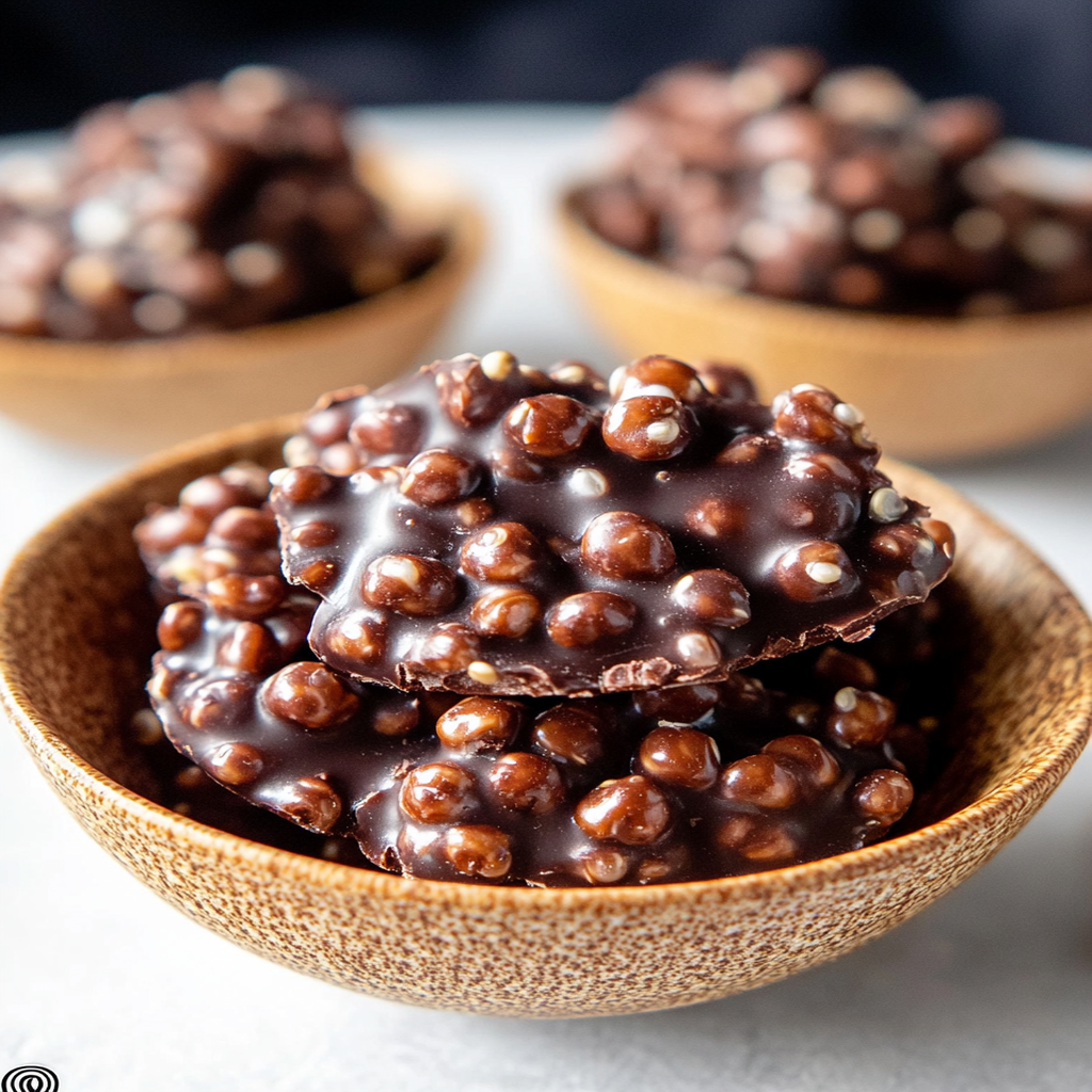 3-Ingredient Dark Chocolate Quinoa Crisps