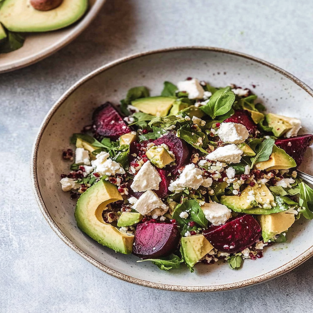Beet Salad with Avocado and Feta