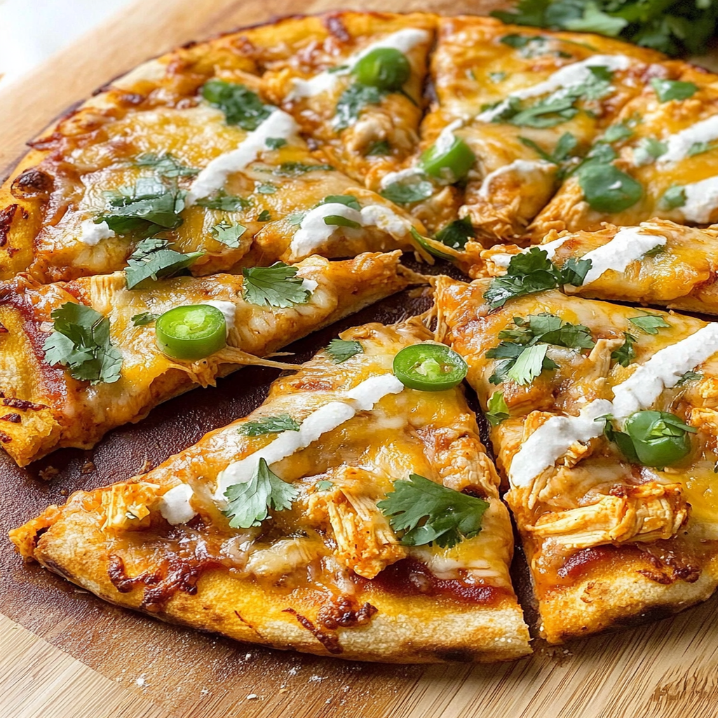 Chicken Enchilada Pizza