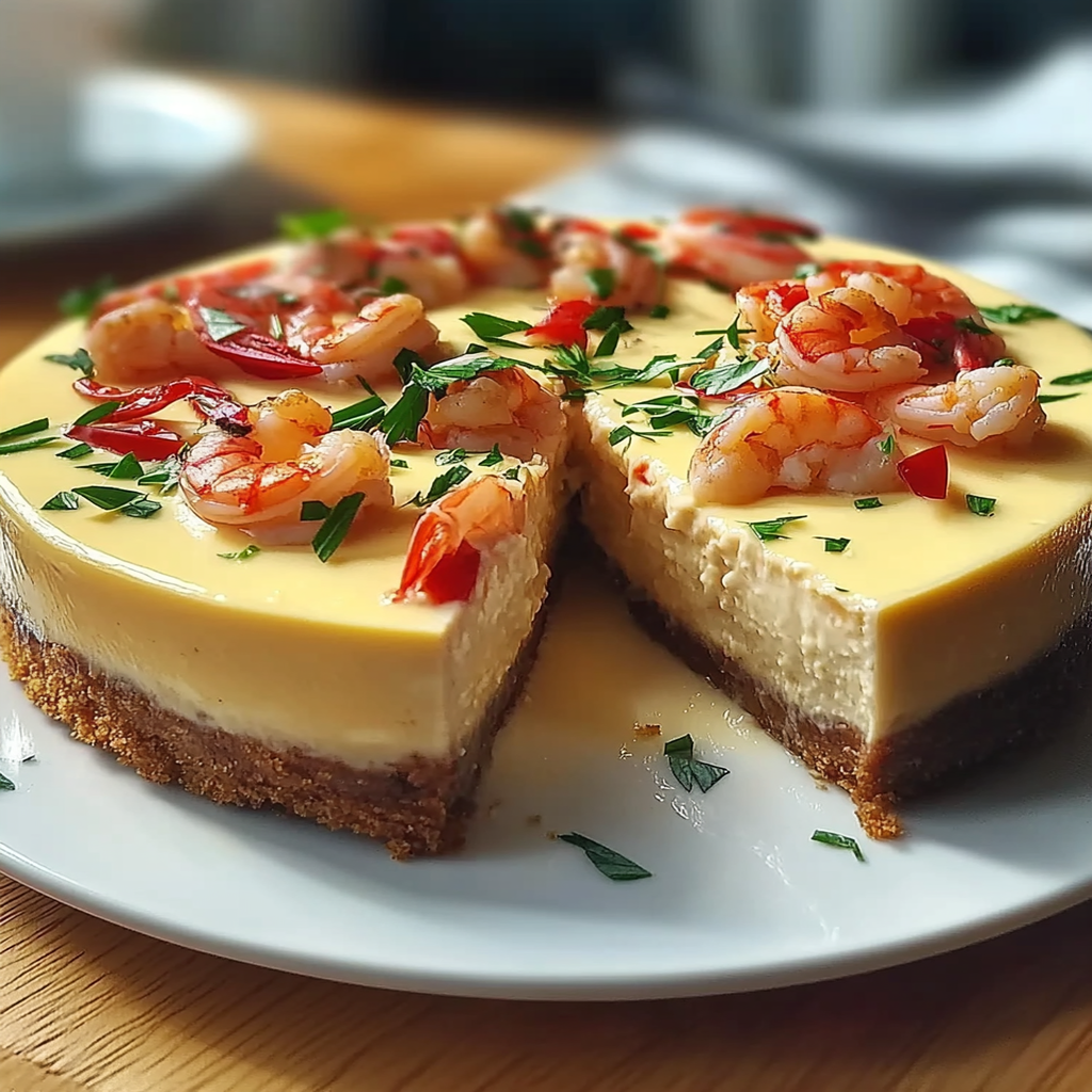 Crawfish Cheesecake with Beurre Blanc