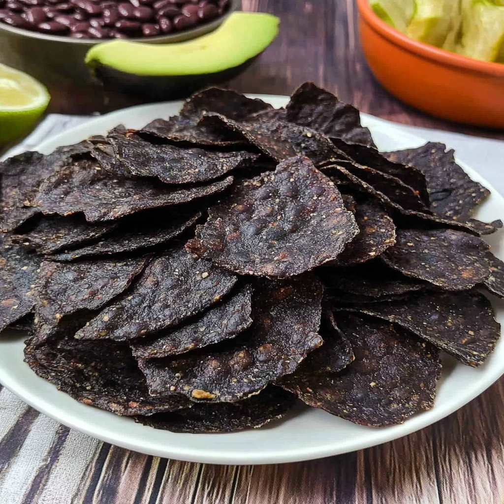 Crispy Black Bean Chips
