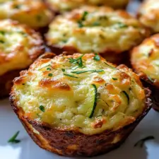 Crispy Parmesan Zucchini Potato Muffins