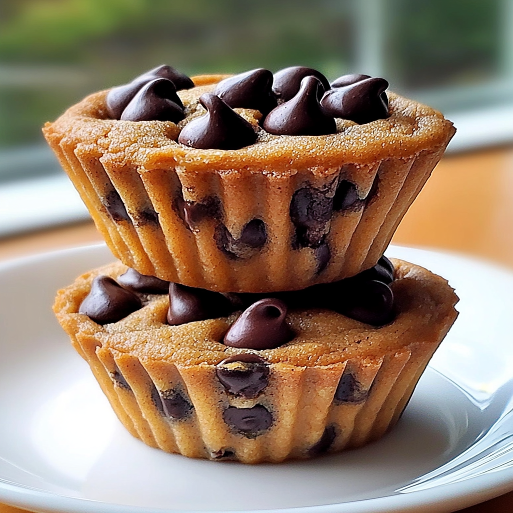Peanut Butter Chocolate Chip Cookie Cups