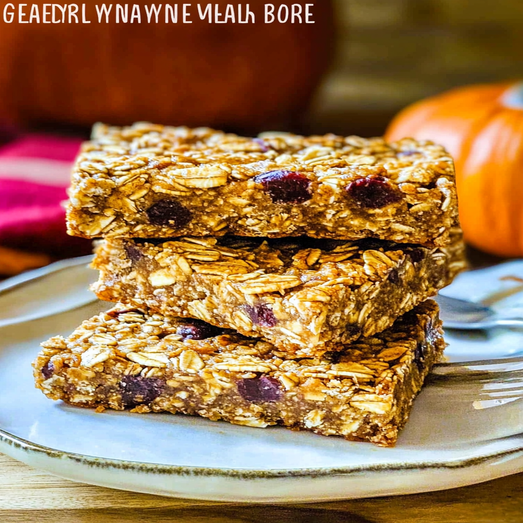 Pumpkin Maple Granola Bars