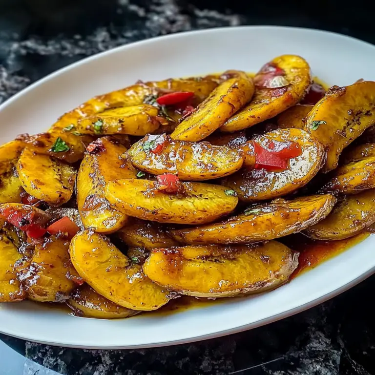 Savor Haitian-Style Boiled Plantains with Garlic and Onion Delight