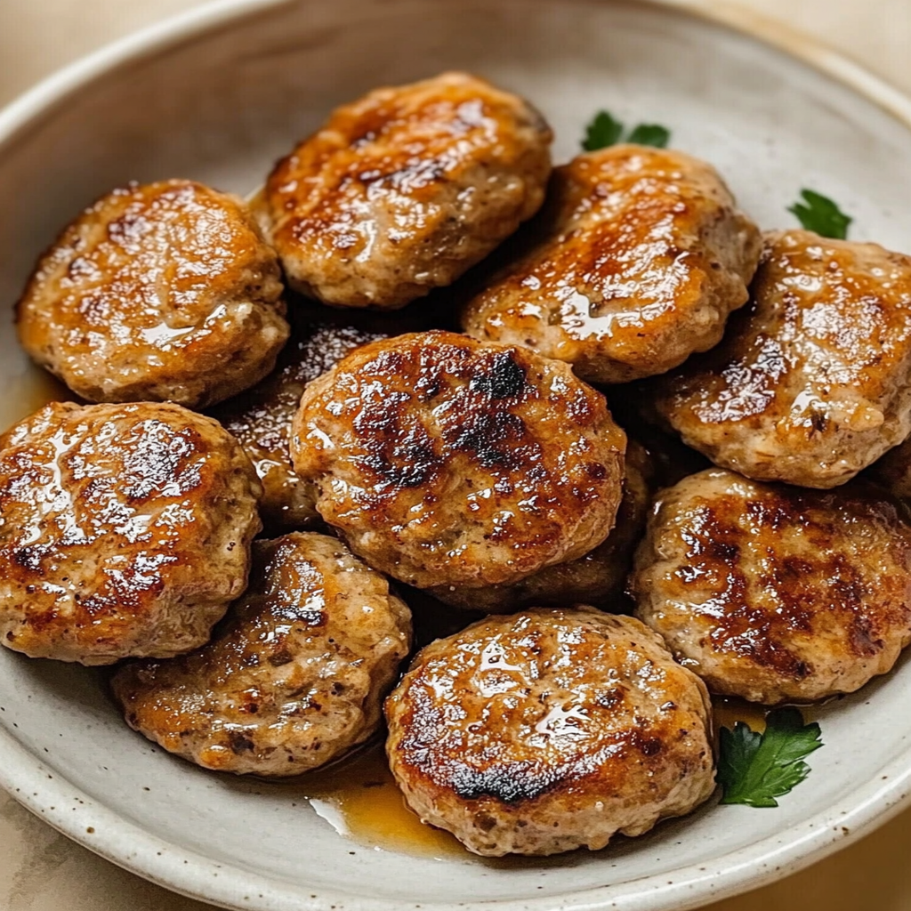 Savor Homemade Maple Chicken Sausage Patties