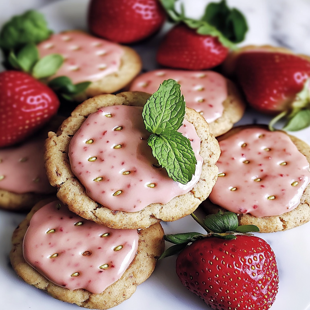 Strawberry & Mint Dog Biscuits