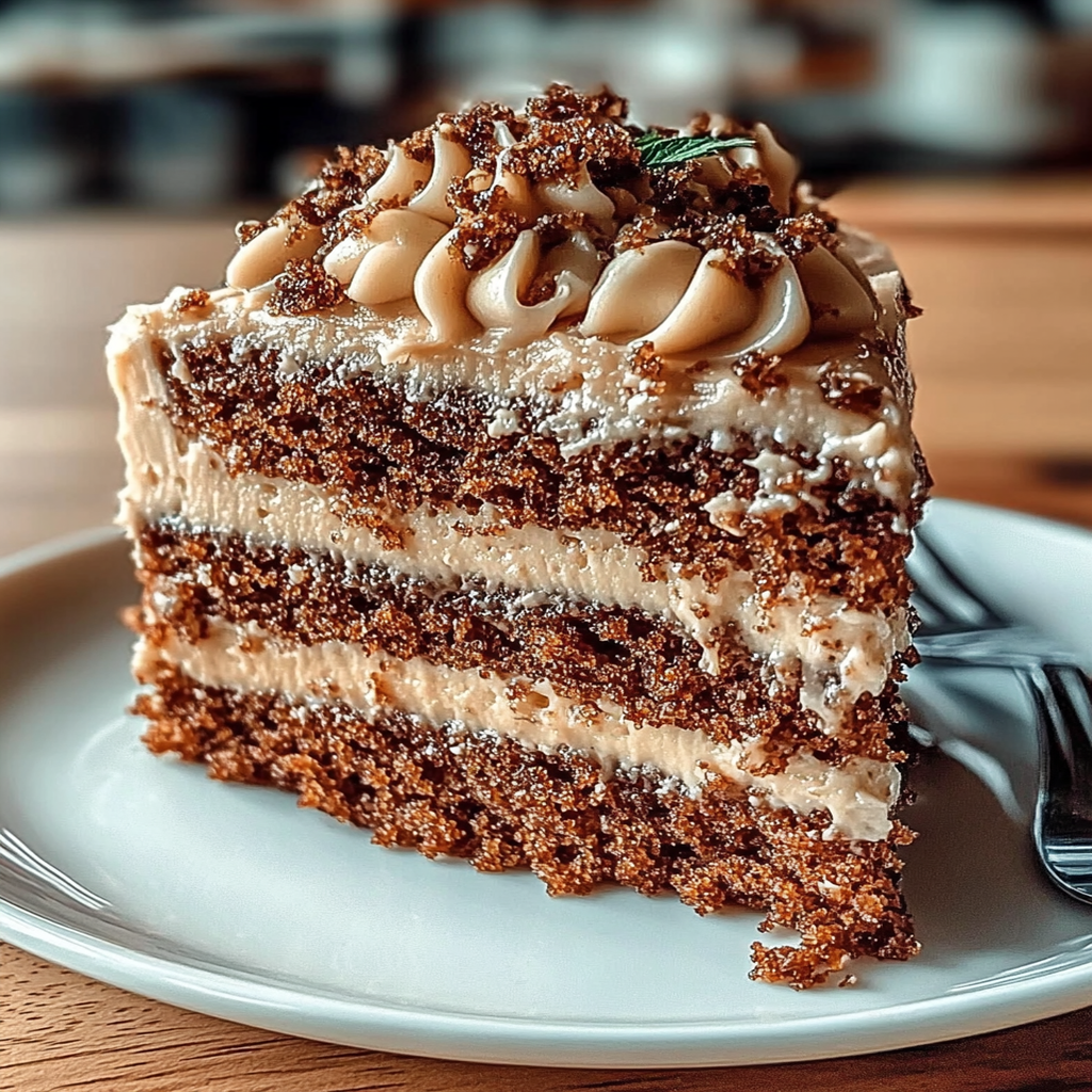Cucumber Watergerbread Cake with Cinnamon Molasses Frosting
